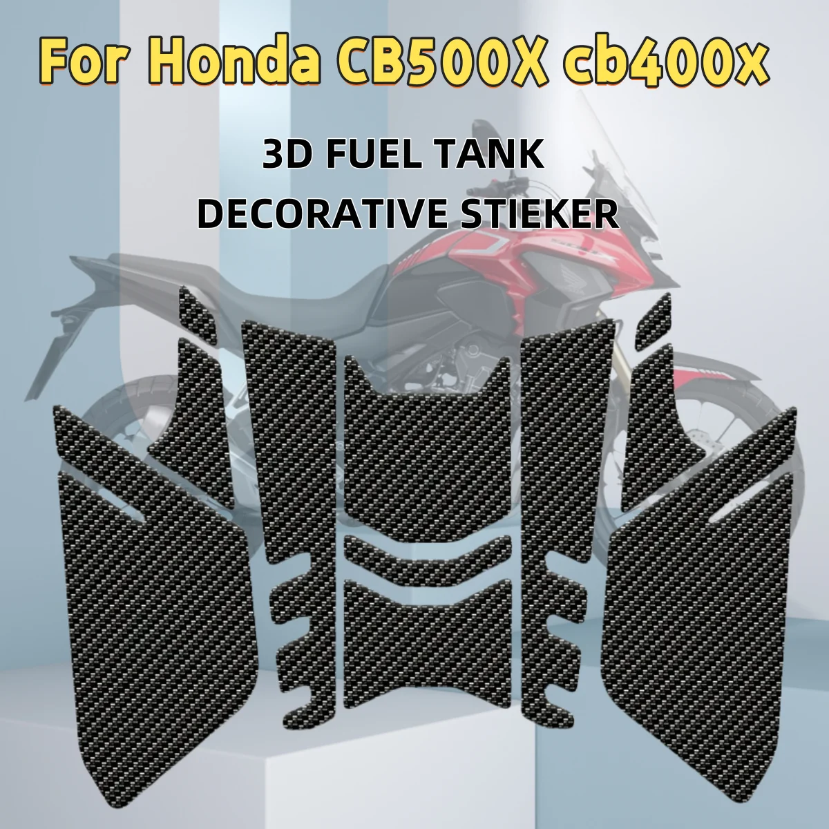 For-Honda-CB500X-cb400x-anti-slip-fuel-oil-tank-pad-side-2019-2020-2021 ...