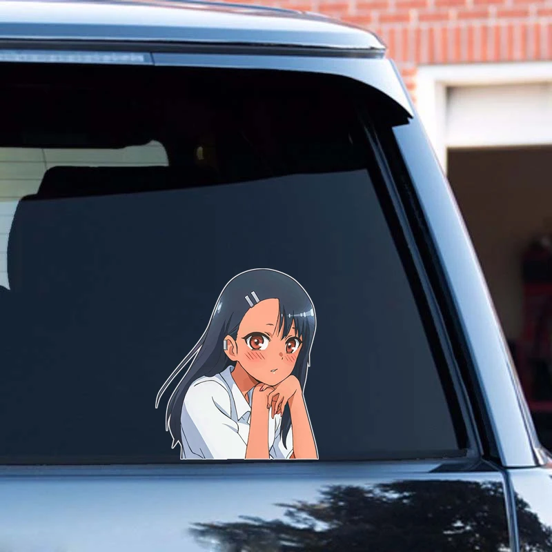 Anime Girl Looking Out A Car Window
