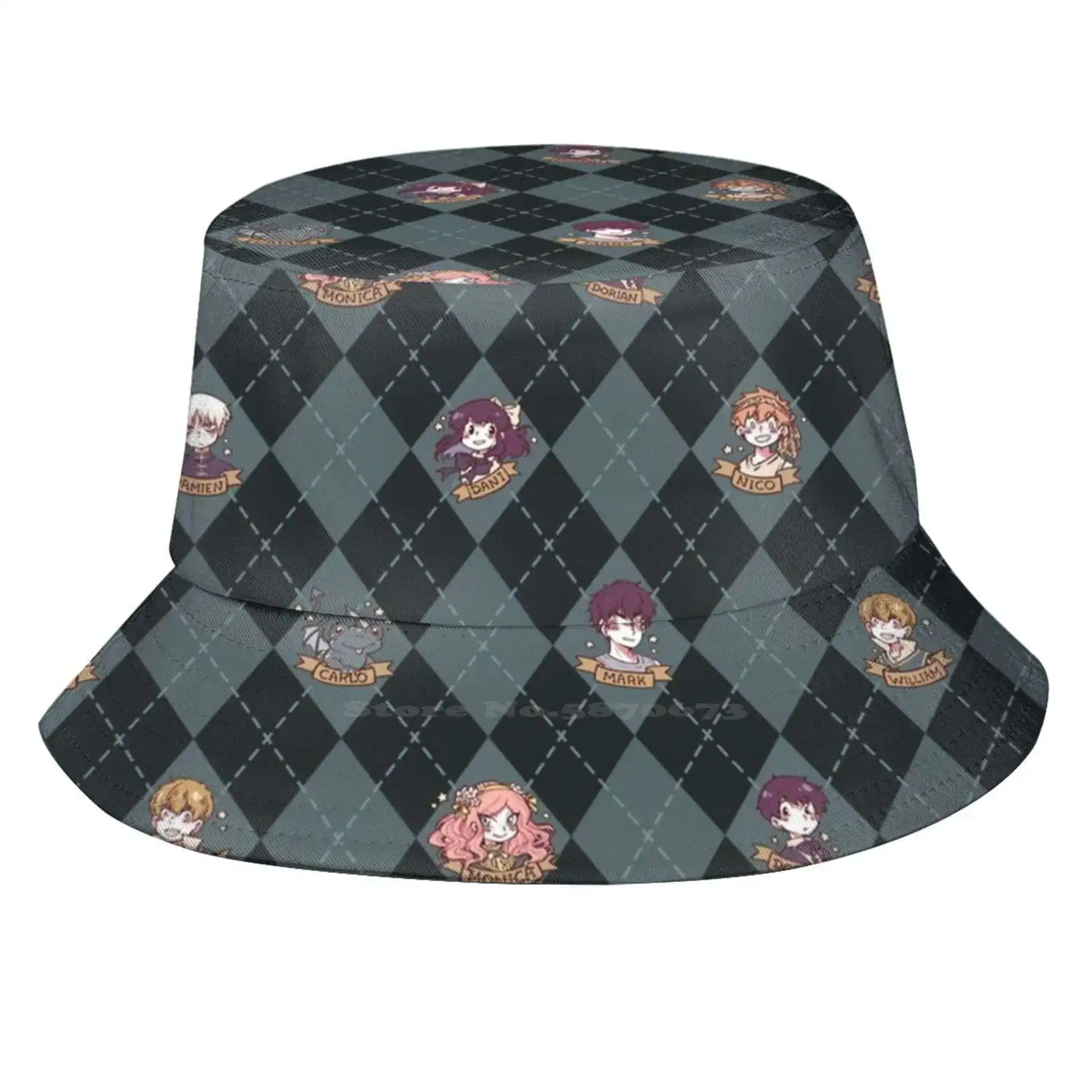 British-Hooky-Blue-Korean-Caps-Funny-Beach-Bucket-Hats-Hooky-Webtoon ...