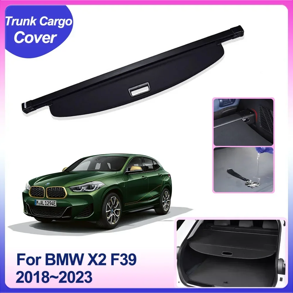For BMW X2 F39 sDrive18i 2018~2023 Car Rear Trunk Cargo Covers Luggage ...