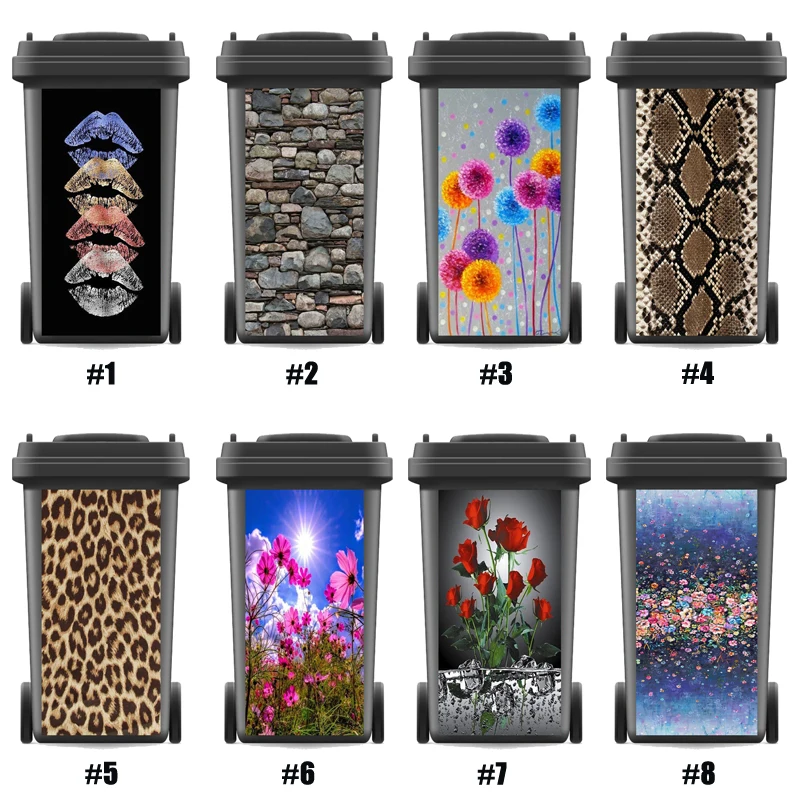 Custom-trash-can-cover-wall-stickers-Kitchen-accessories-Creative-DIY ...