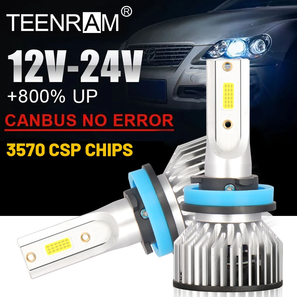 120W H4 Car LED Headlight Bulbs 30000LM H1 H7 H11 H13 9005 HB3 9006 HB4 ...