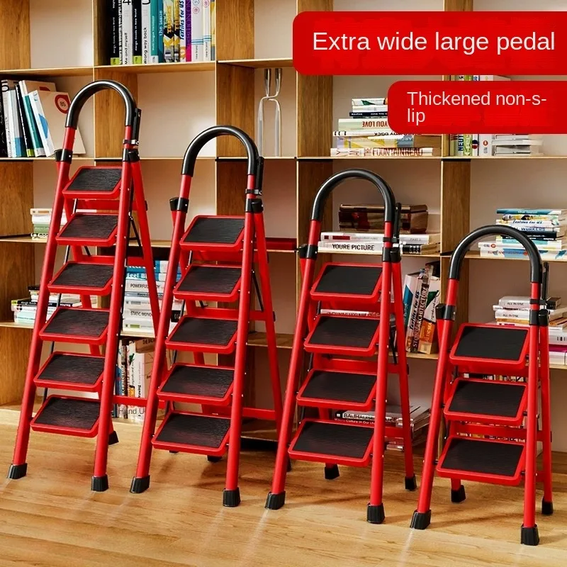 Folding-Ladder-Carbon-Steel-Protable-Ladder-Chair-Strong-Load-Bearing ...
