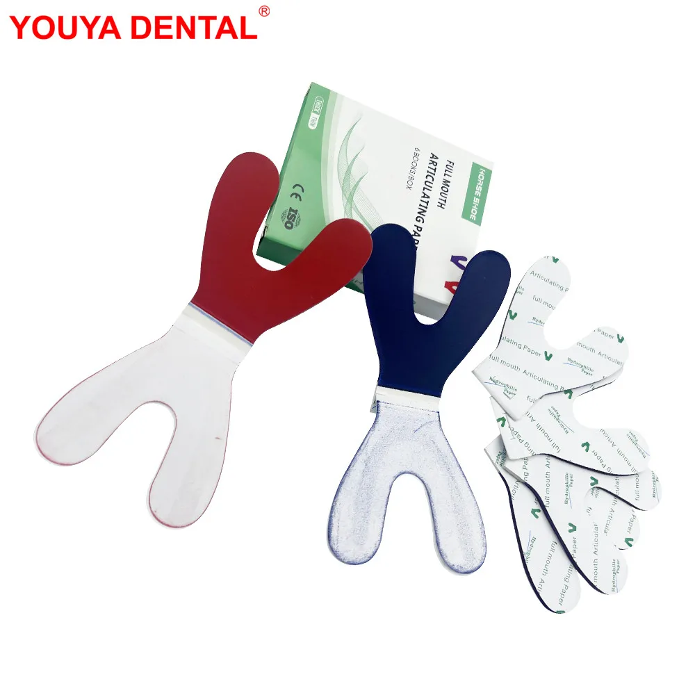 120pcs-Box-Articulating-Paper-Dental-Full-Mouth-Thick-Thin-Y-Shape-Bite ...