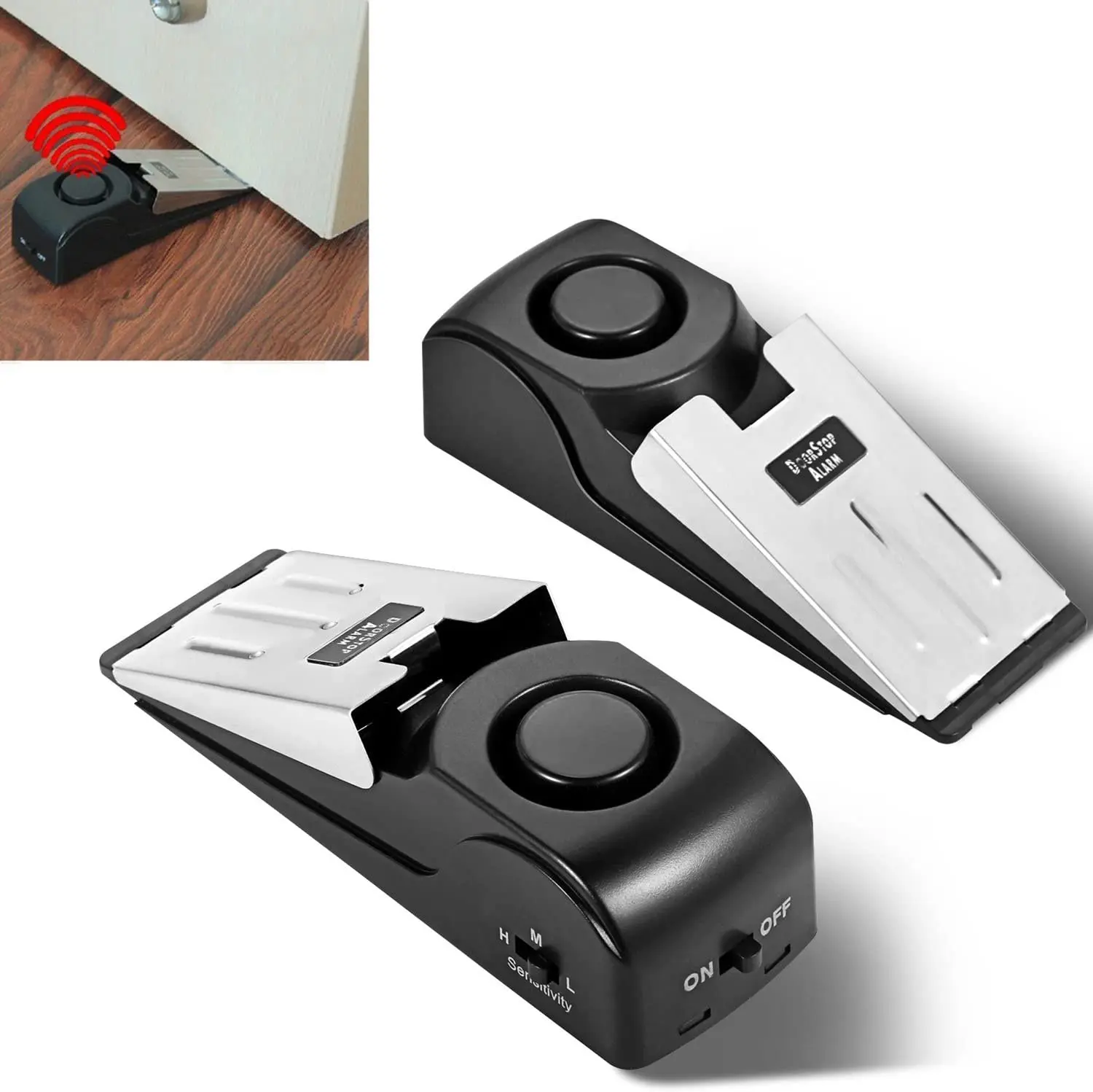 Upgraded-Door-Stopper-Alarm-Portable-120db-Wedge-Security-Floor-Door ...