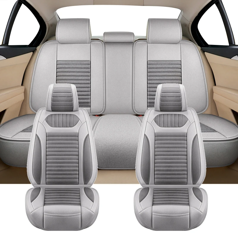 Universal-Flax-Car-Seat-Cover-For-MG4-Mulan-MG5-ZS-HS-EV-Luxury-Auto ...