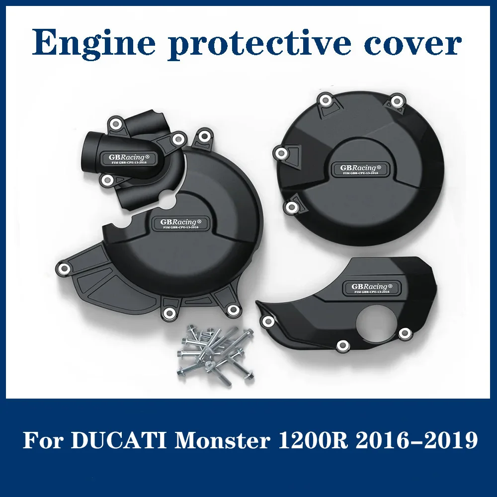 For-Ducati-Monster-1200R-2016-2019-Engine-Protection-Cover-GB-Racing ...