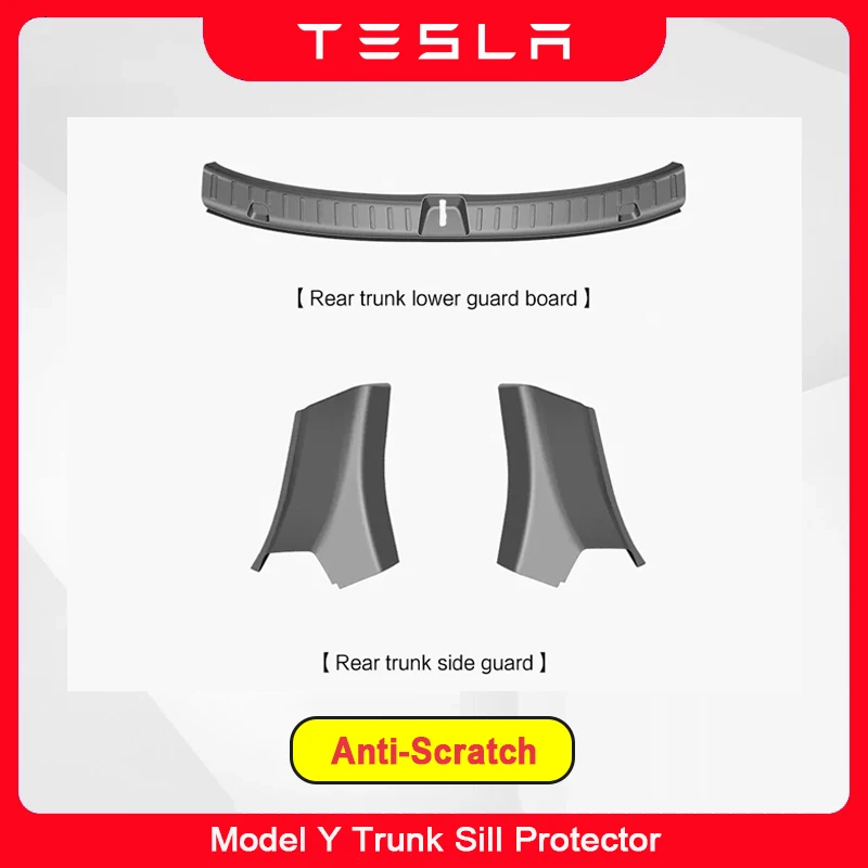 Anti-Scratch-Accessories-For-Tesla-Model-Y-Trunk-Bumper-Protector-Sill ...