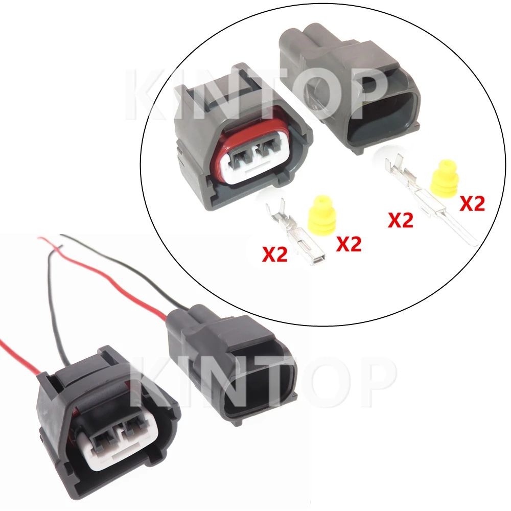 1 Set 2 Pins Automobile Crankshaft Position Sensor Wire Connector 7282-7023-10 7283-7023-10 7283 ...