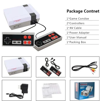 Mini TV Handheld Family Recreation Video Game Console AV Output Retro ...