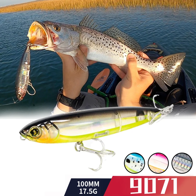 1-Pcs-100mm-17-5g-3D-Inshore-TopKnock-Pencil-Topwater-Walker-Pencil ...