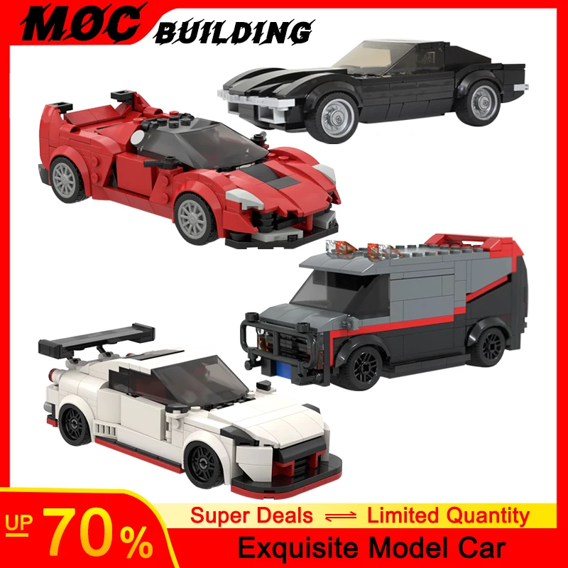 MOC-City-Famous-Vehicle-Model-Building-Blocks-Van-Super-Racing-Sport ...
