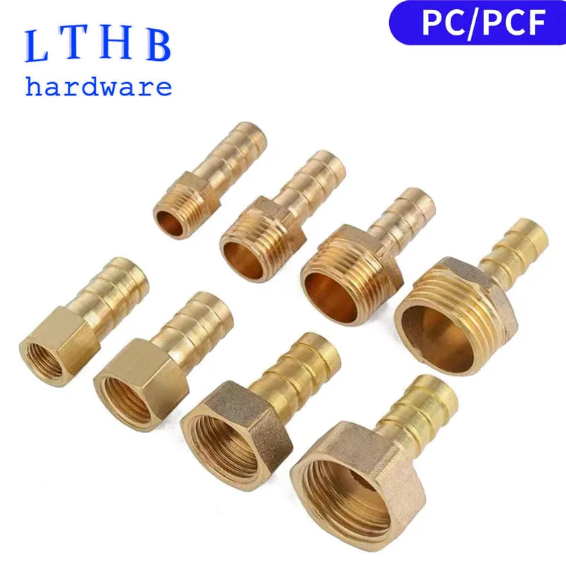 Pagoda Connector Pipe Fitting 6 8 10 12 14mm Brass Joint Hose Thread ...