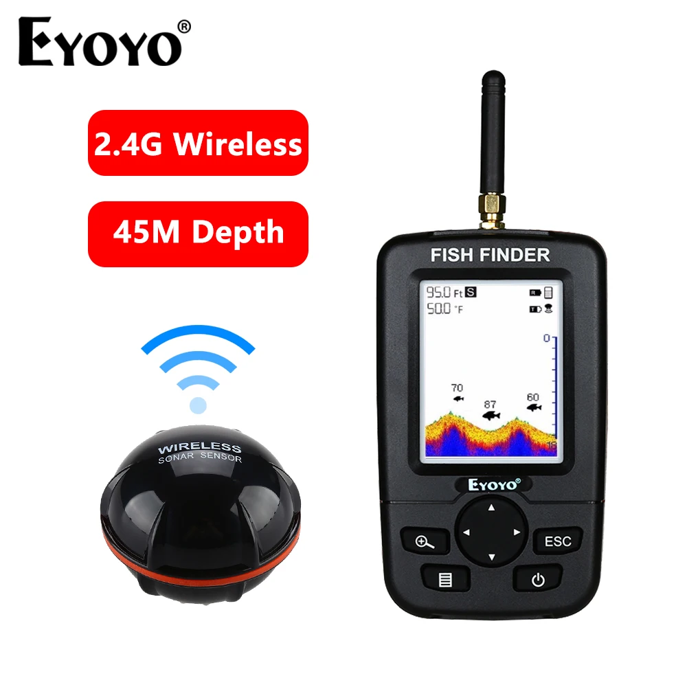 Eyoyo-2-4G-Wireless-Sonar-Sensor-For-Underwater-Fishing-45M-Depth-90 ...
