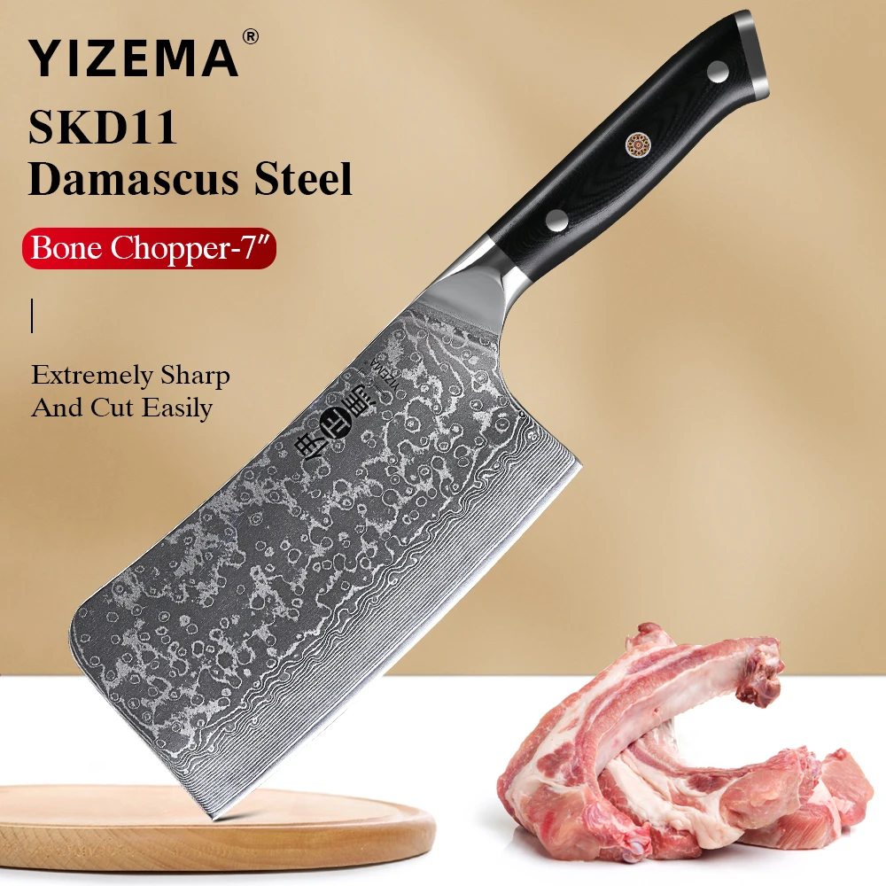 YIZEMA-6-5-inch-Bone-Chopper-Knife-67-Layer-Japanese-SKD11-Damascus ...