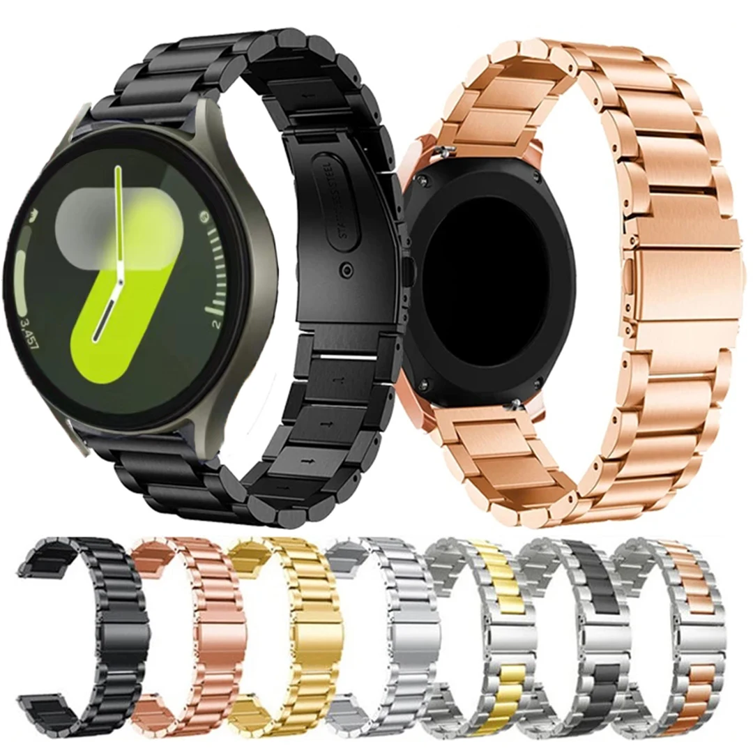 Metal Strap For Samsung Galaxy Watch 7 6 5 4 40mm 44mm Stainless Steel ...