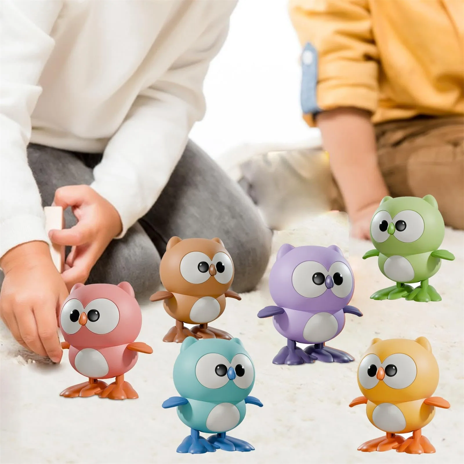 Cute Wind Up Toys Cartoon Owl Animal Walking Winding Toy For Kid Gift ...