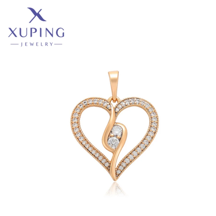 Xuping-collar-con-colgante-en-forma-de-coraz-n-para-mujer-joyer-a-de ...