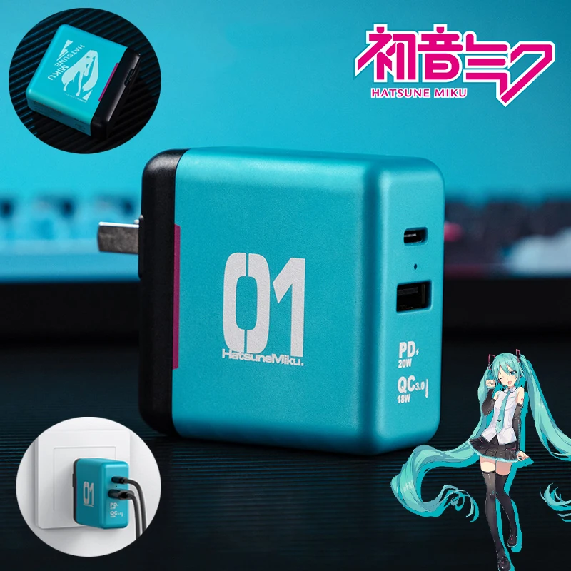 Hatsune-Miku-PD-cargador-r-pido-de-Anime-USB-tipo-c-de-alta-calidad ...