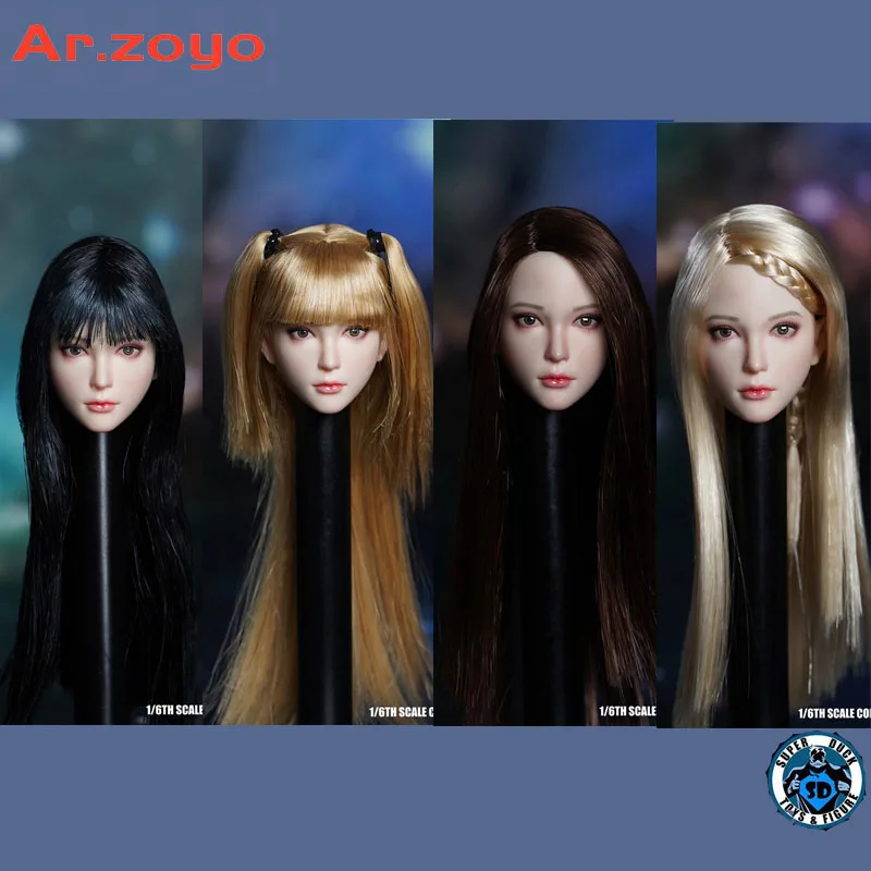 SUPER-DUCK-1-6-SDH028-Female-Head-Sculpt-Carving-Model-Fit-12-Action ...