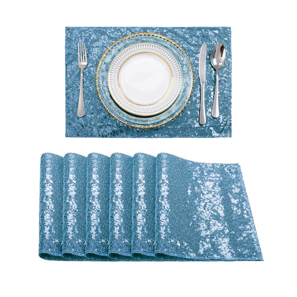 4pcs-30x45cm-Sequin-Placemats-Dining-Table-Mats-Heat-Resistant-Non-Slip ...