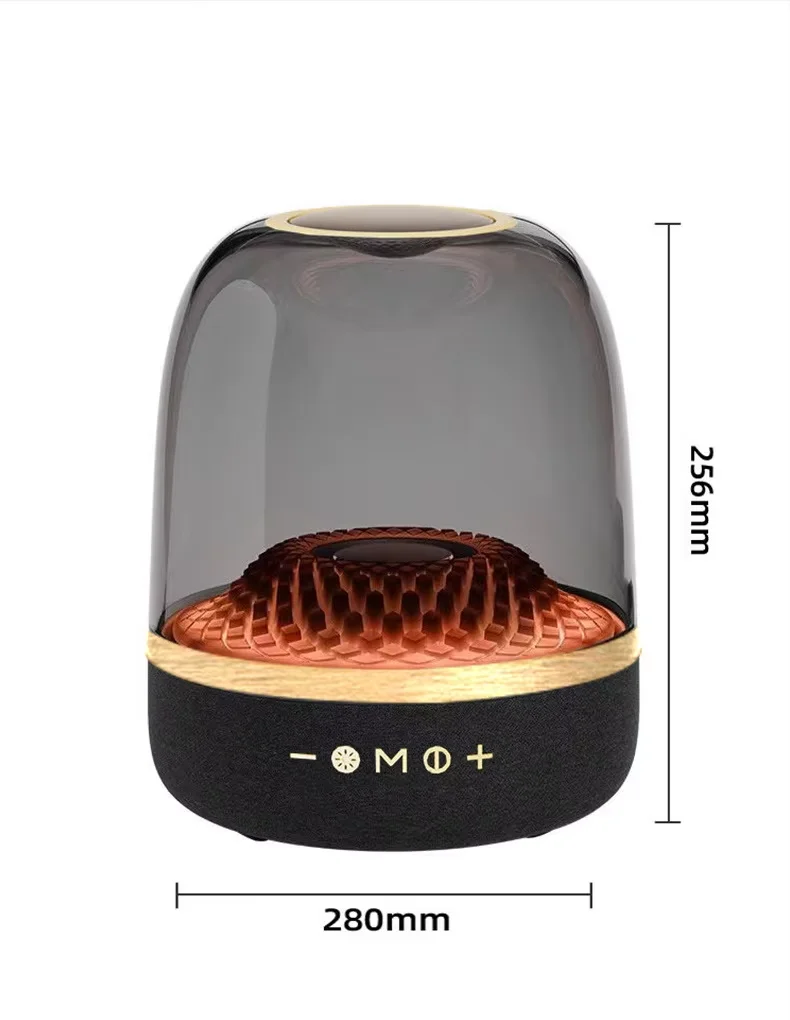 LP90-Daha-Glazed-Power-80W-TWS-Wireless-Smart-Speaker-with-LED-Transparent-Phantom-Dazzling ...