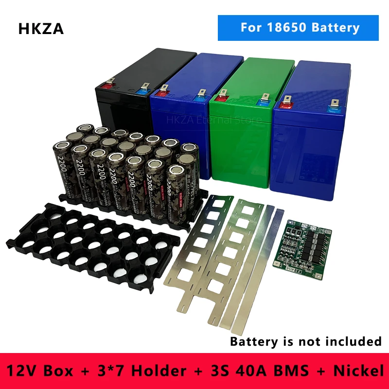 12V-Lithium-Battery-Storage-Box-Holder-Replace-Lead-Acid-18650-Battery ...