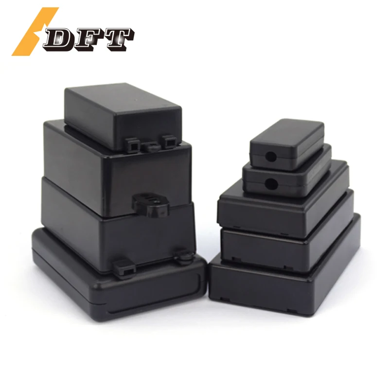 DIY Wire Box Length 40mm to 70mm Black White Plastic Box Enclosure Case ...