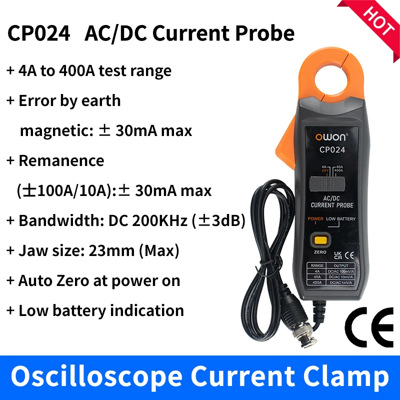 Oscilloscope-Current-Probe-Owon-CP024-Automotive-Diagnostic-Oscilloscope-AC-DC-Current-Clamp ...