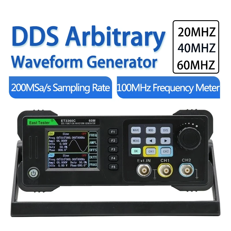 20-40-60MHz-2-Channel-Signal-Generator-Arbitrary-DDS-Signal-Source ...