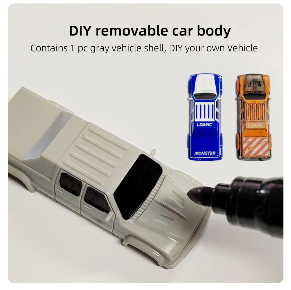 Sat Hull-Mini véhicule tout-terrain RTR pour enfants,véhicule télécommandé de bureau,jouets ...