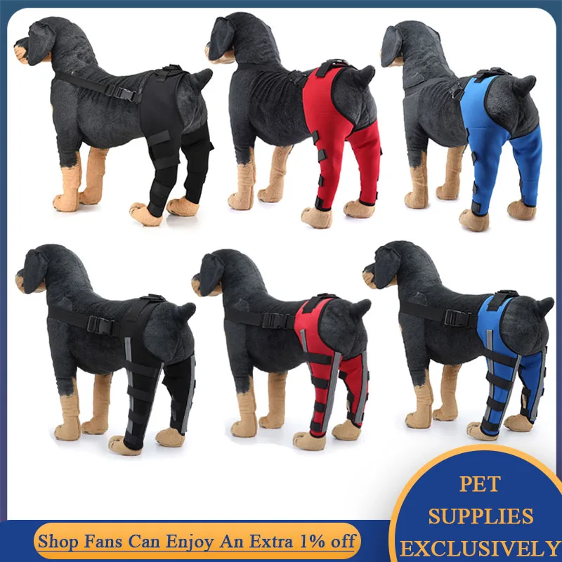 Pet-Knee-Pad-with-Reflector-Strip-Harness-for-Hind-Legs-Injury-Recover ...