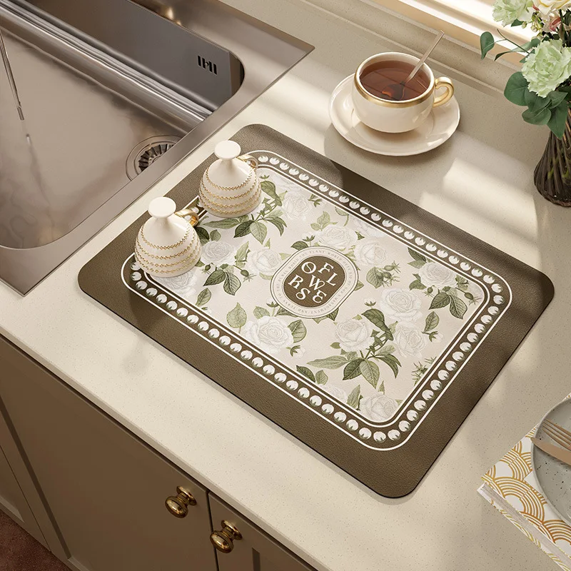 American Luxury Coffee Machine Coaster Kitchen Countertop Absorbent ...