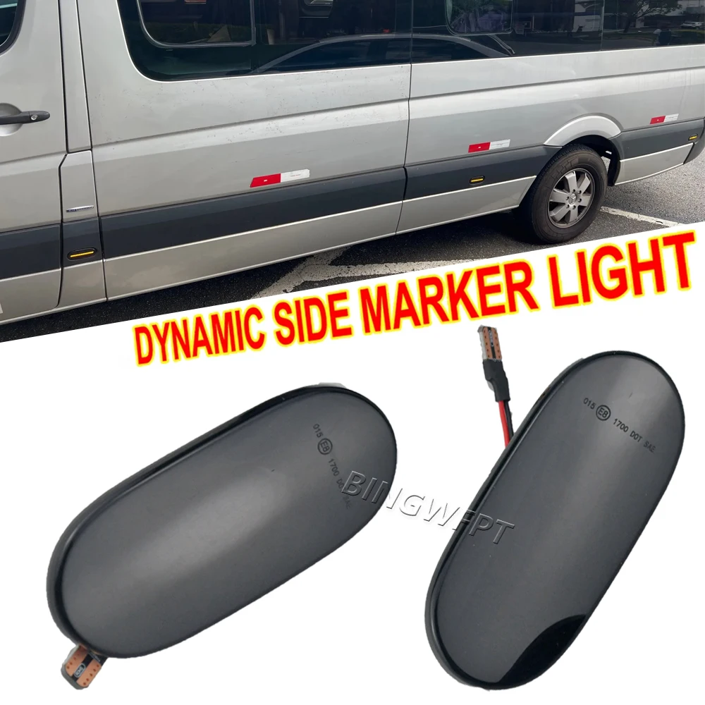 LED-Dynamic-Side-Marker-Turn-Signal-Lights-Indicator-Lamp-For-Mercedes ...