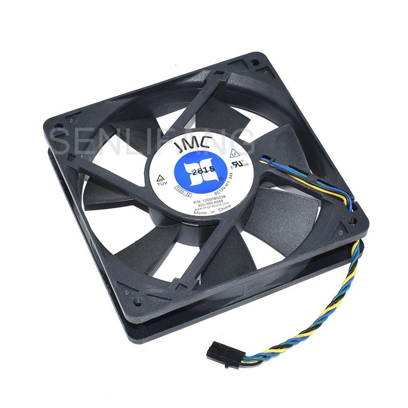 New For JMC 12000B0038 DC 12V 1.84A 120x120x25mm 4-Wire Server Cooler Fan