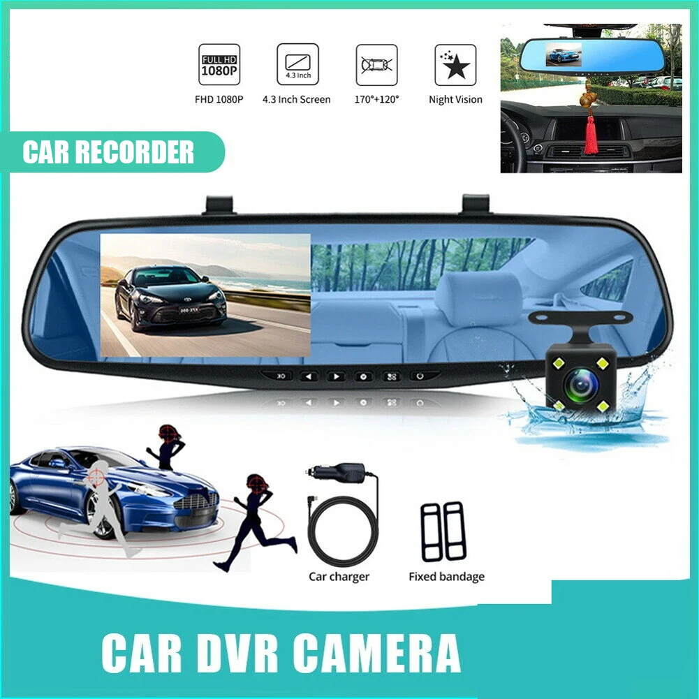 Dual-Lens-Automobile-Data-Recorder-170-Degree-Wide-Angle-4-3-Inch-Car ...