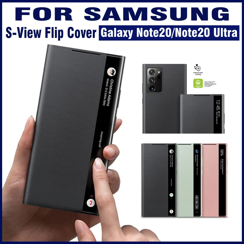 for-Samsung-Mirror-Smart-View-Flip-Case-Original-Galaxy-Note-20-Ultra ...