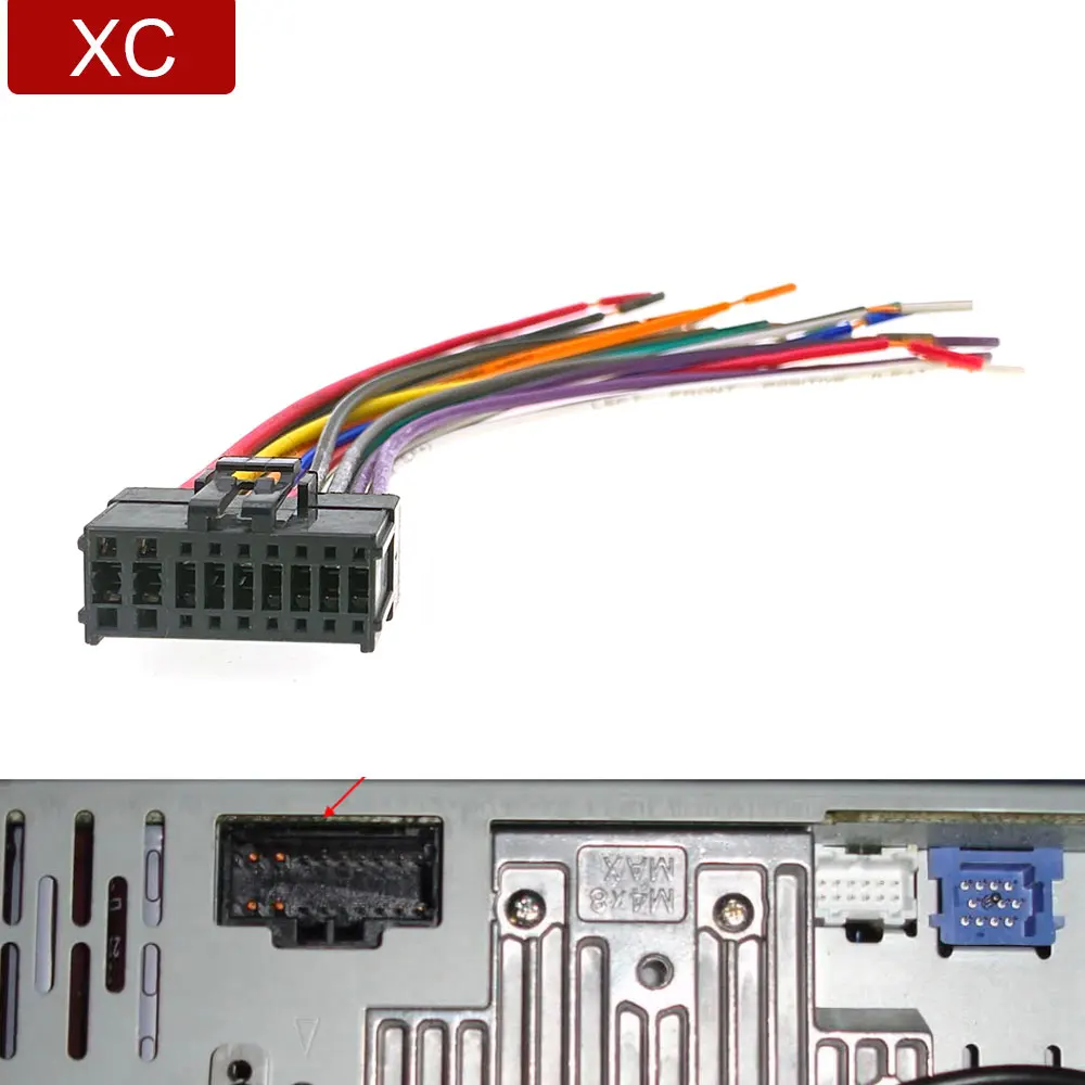 18-Pin-Car-Power-Speaker-Audio-Radio-Wiring-Harness-Head-Unit-Stereo ...
