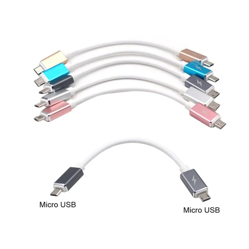 5 Pin Micro USB Male To Micro USB Male OTG Converter Adapter Lead Data ...