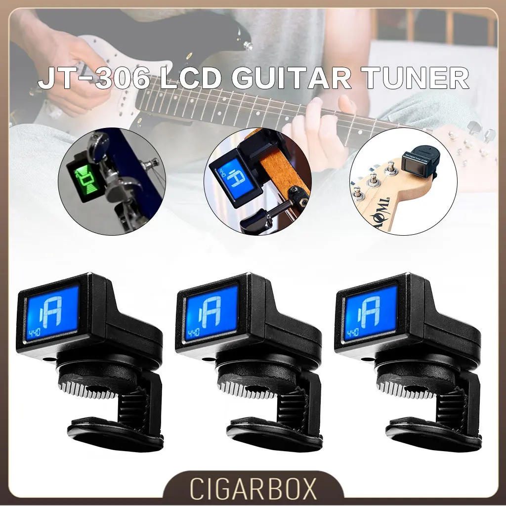 JOYO-JT-306-Clip-On-Tuner-For-Electric-Acoustic-Guitar-Bass-Ukeleles ...