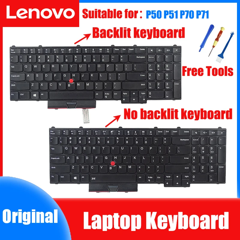 Brand-new-original-Lenovo-ThinkPad-P50-P51-Backlit-keyboard-P70-P71 ...
