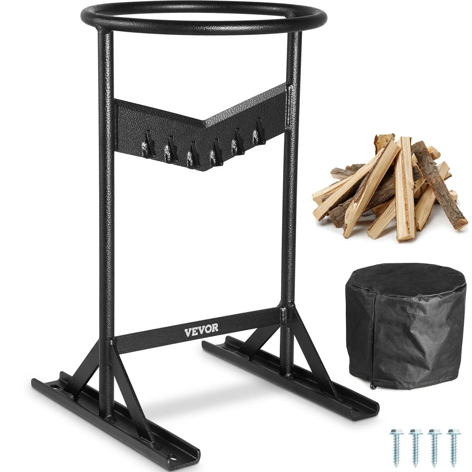 XL Manual Log Splitter 9x17",Heavy Duty Firewood Kindling Splitter with ...