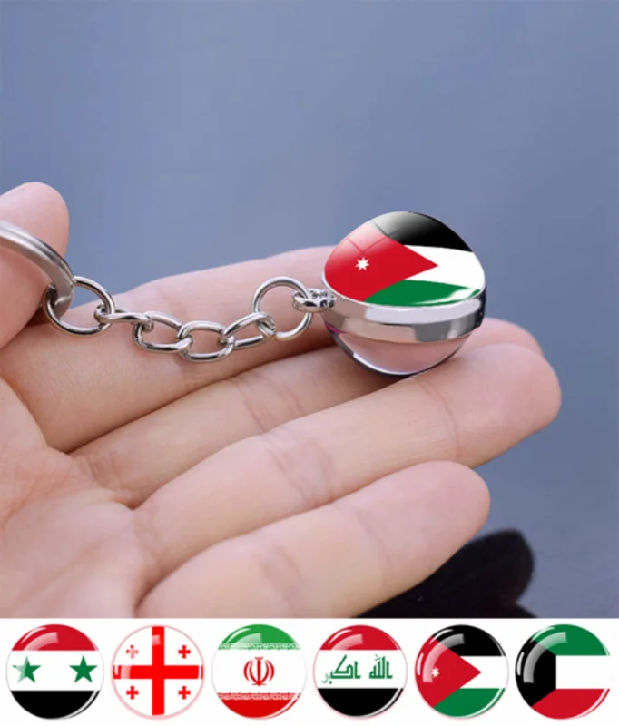 Flag-Keychain-Syria-Iran-and-Jordan-Kuwait-Georgia-Iraq-Flag-Keychain ...
