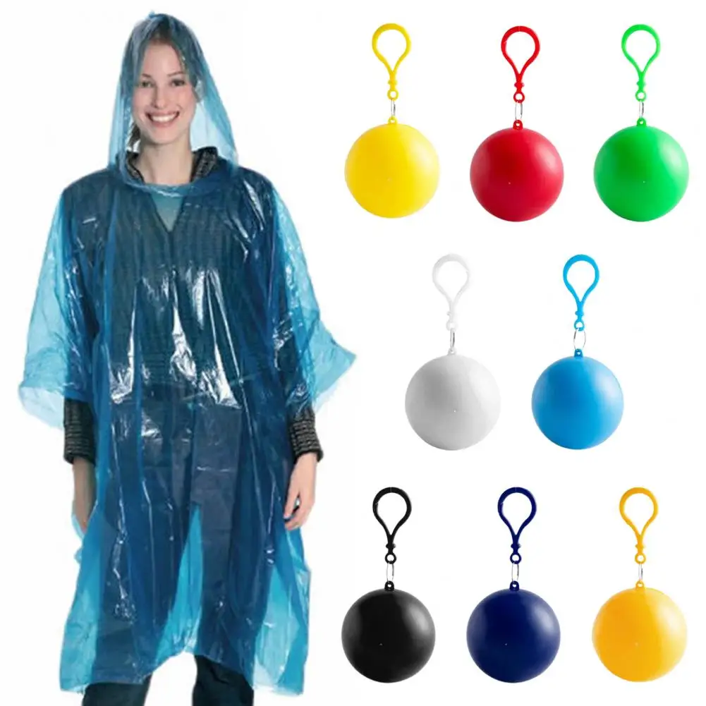 Disposable-Raincoat-Ball-Adults-Kids-Universal-Multi-colored-Rainproof ...