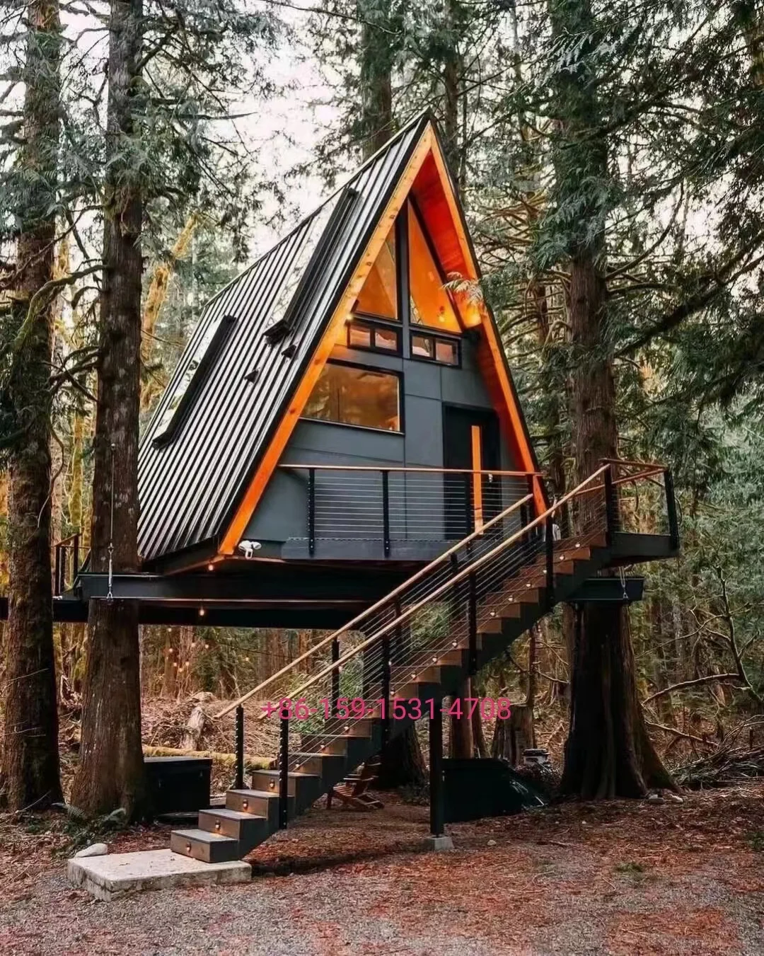 Boutique-Style-Modular-A-Frame-Steel-Camper-Bungalow-Triangle-Kit ...