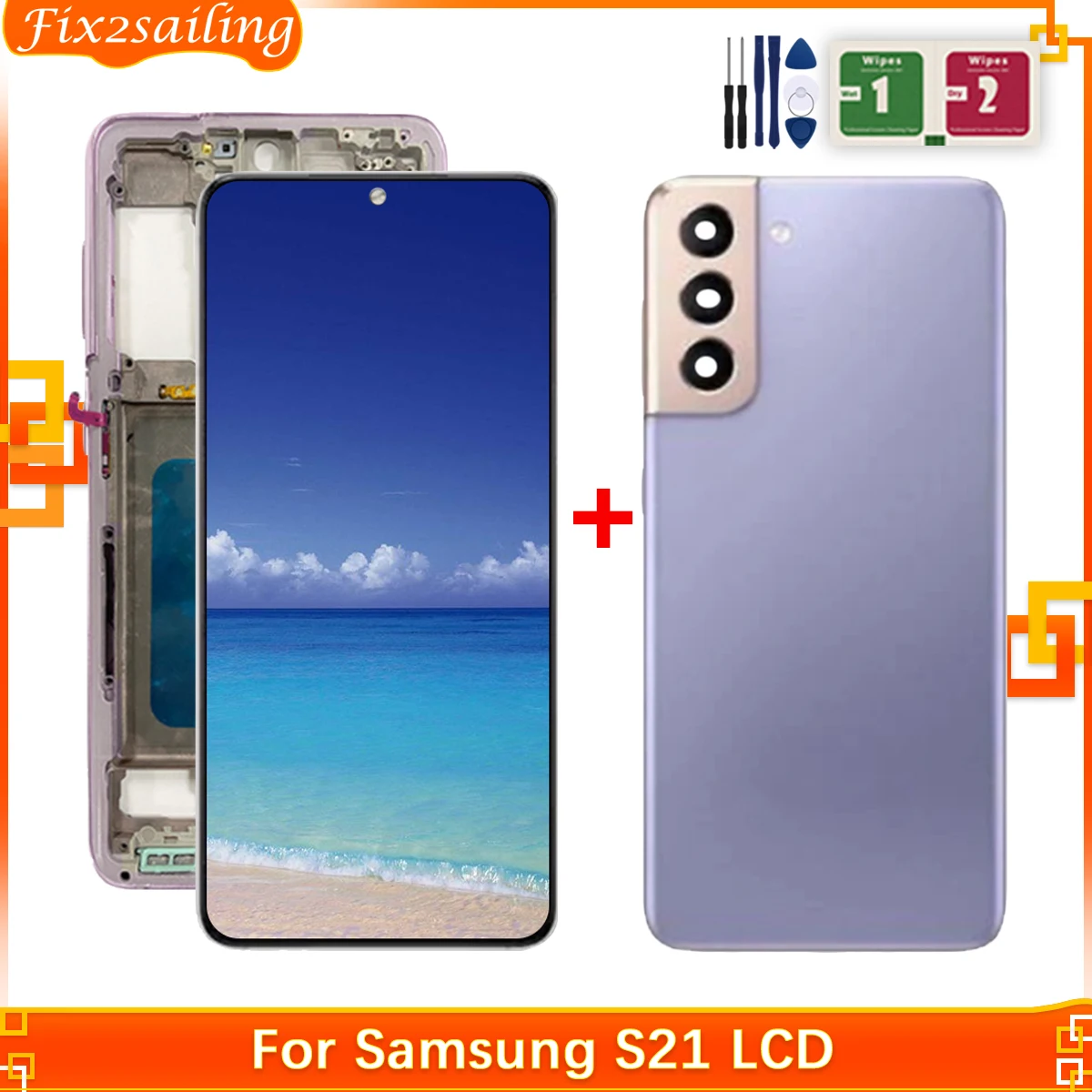 Super-OLED-For-Samsung-Galaxy-S21-SM-G991N-G991U-G991B-DS-Display-With ...