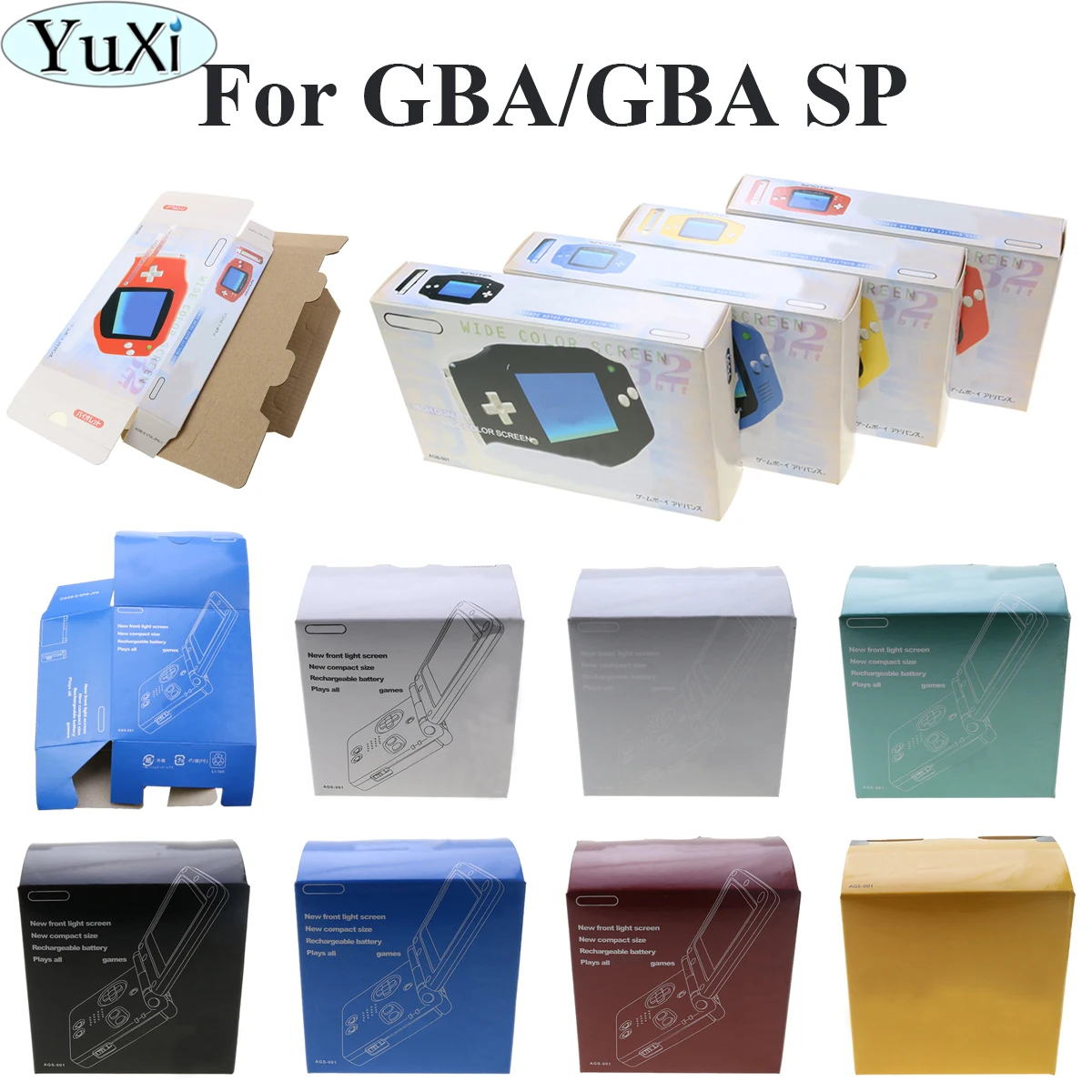 YuXi-1PCS-For-GBA-GBA-SP-Game-Console-New-Packing-Box-Carton-for ...