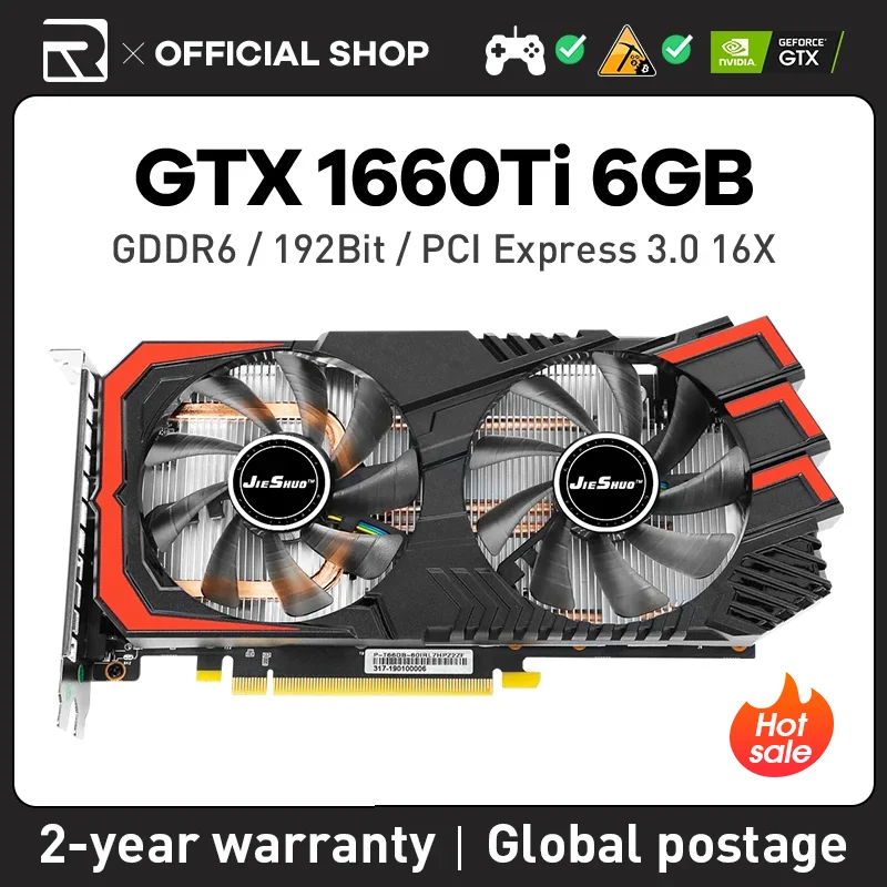 JIESHUO-NVIDIA-GTX-1660TI-6GB-Graphics-Card-GDDR6-192bit-HDMI-1-PCI-E ...