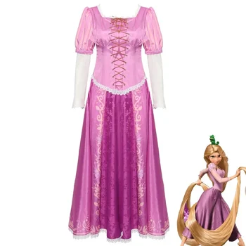 Rapunzel Costume Adult Women Tangled Rapunzel Princess Purple Dress ...