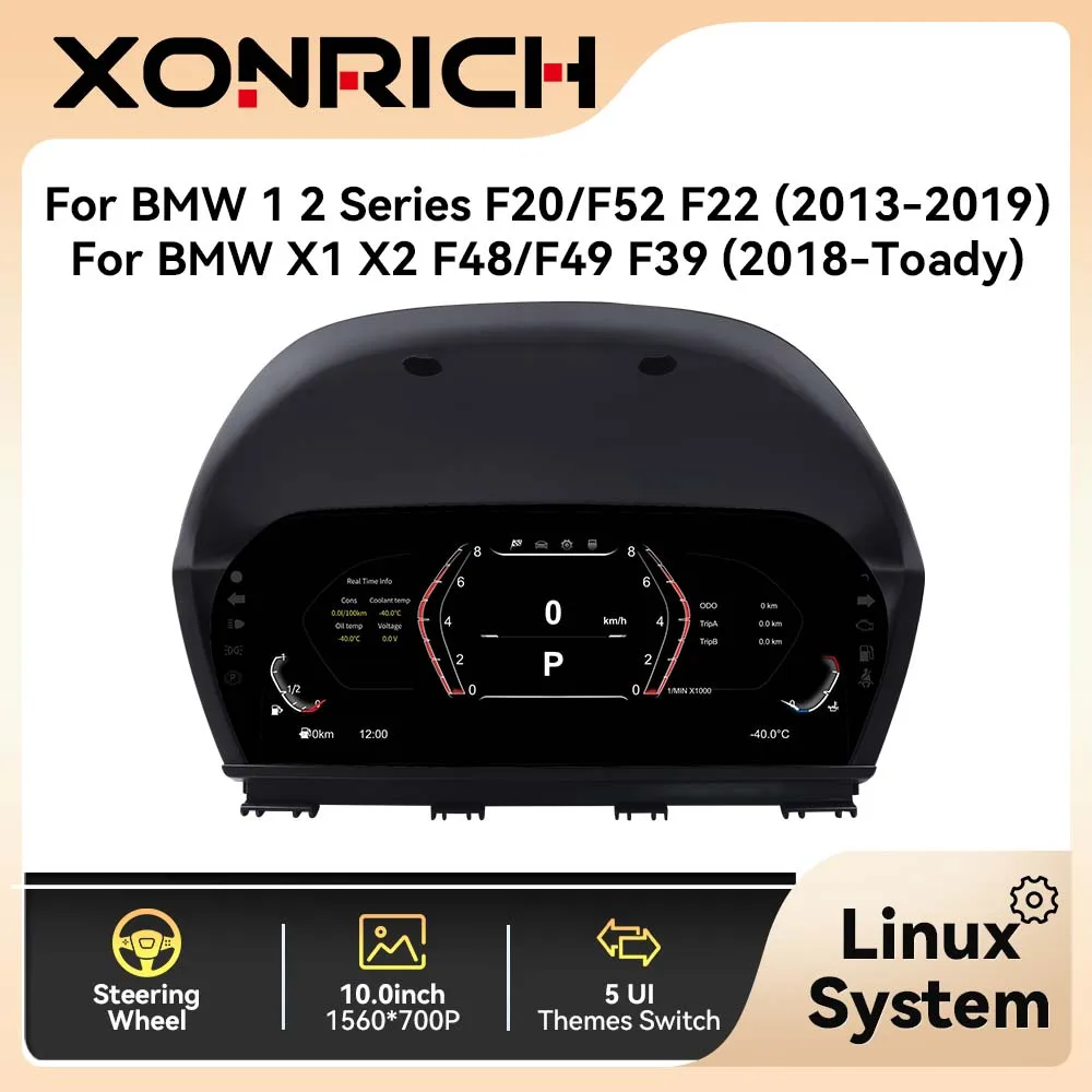 XONRICH Car Digital Dashboard For BMW 1 2 Series F20 F21 F52 F22 X1 F48 ...